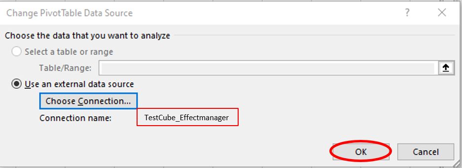 How to change your data source in Excel