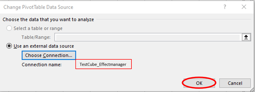 How to change your data source in Excel