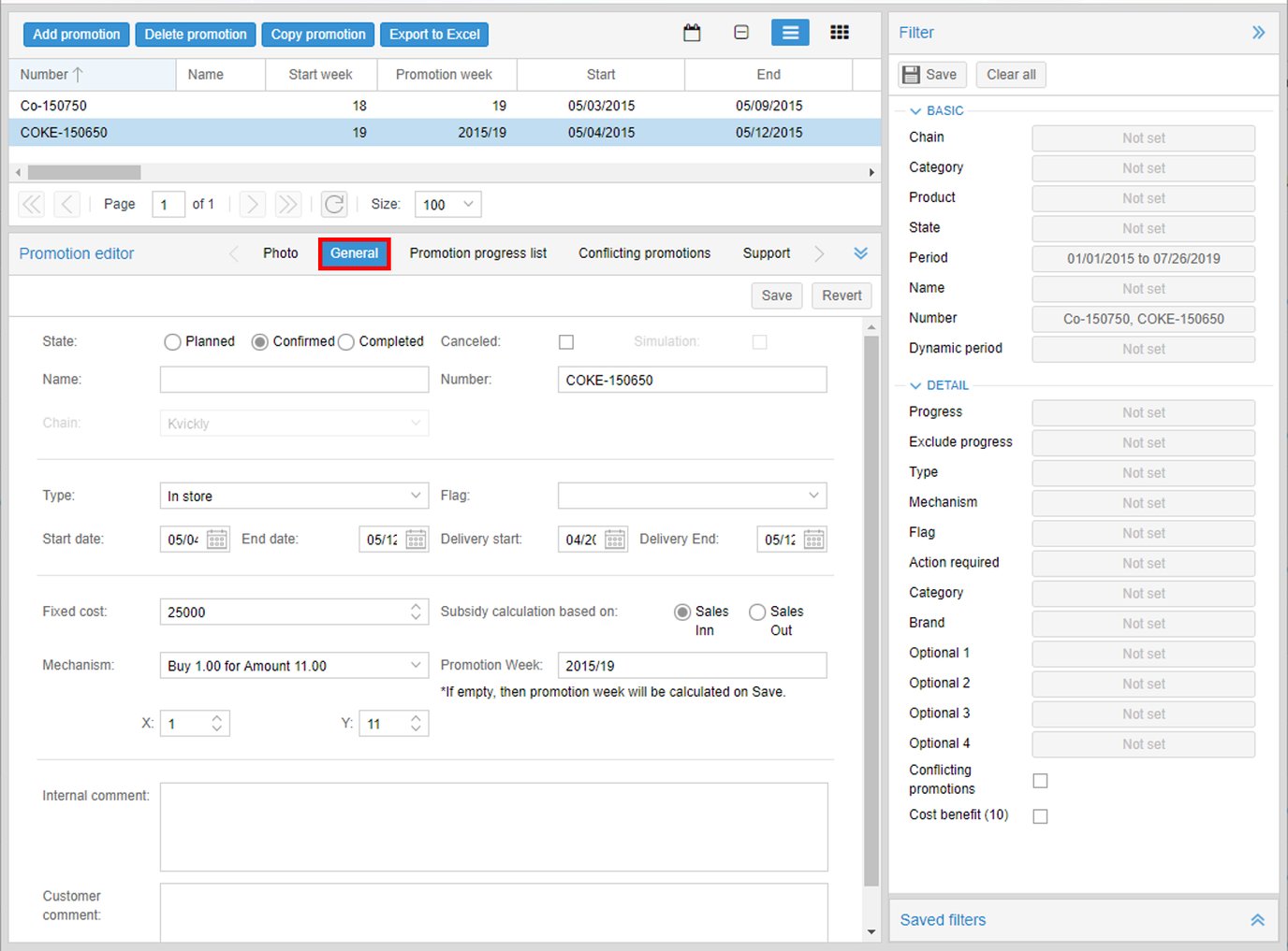 How to use Promotion Editor in Promotion Scheduler